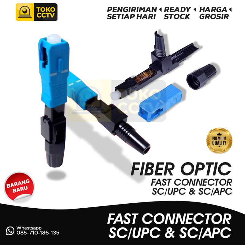 FAST CONNECTOR SC/UPC & SC/APC || FIBER OPTIC Metal - Shop | Tokopedia