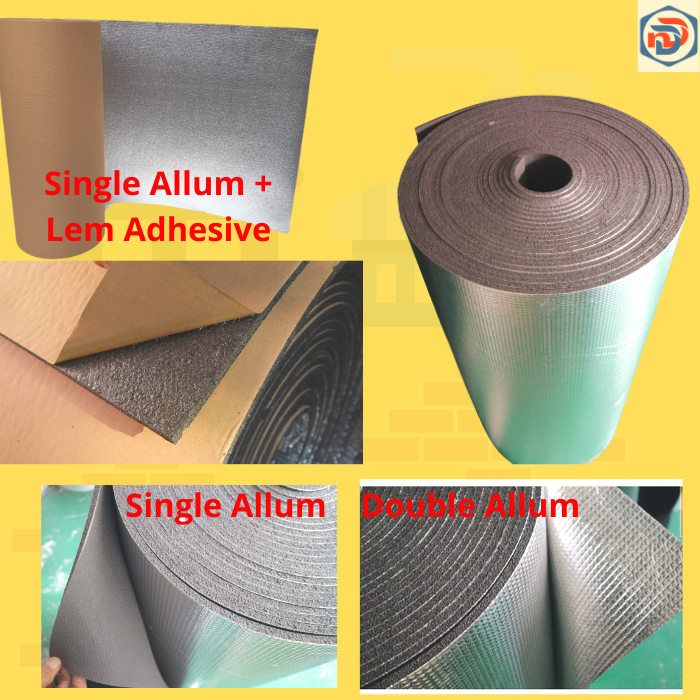 Jual Peredam Panas Atap 5mm x 1M x 25 M Atap Rumah,Gedung,Pabrik,Gudang ...