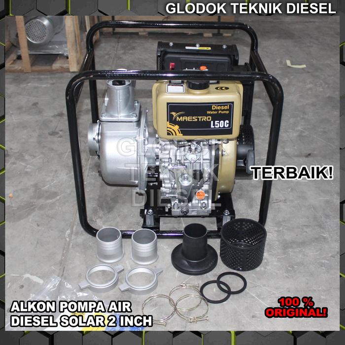 Jual Mesin Pompa Air Sawah Alkon 2 INCH Diesel Solar Type 50 Water Pump ...