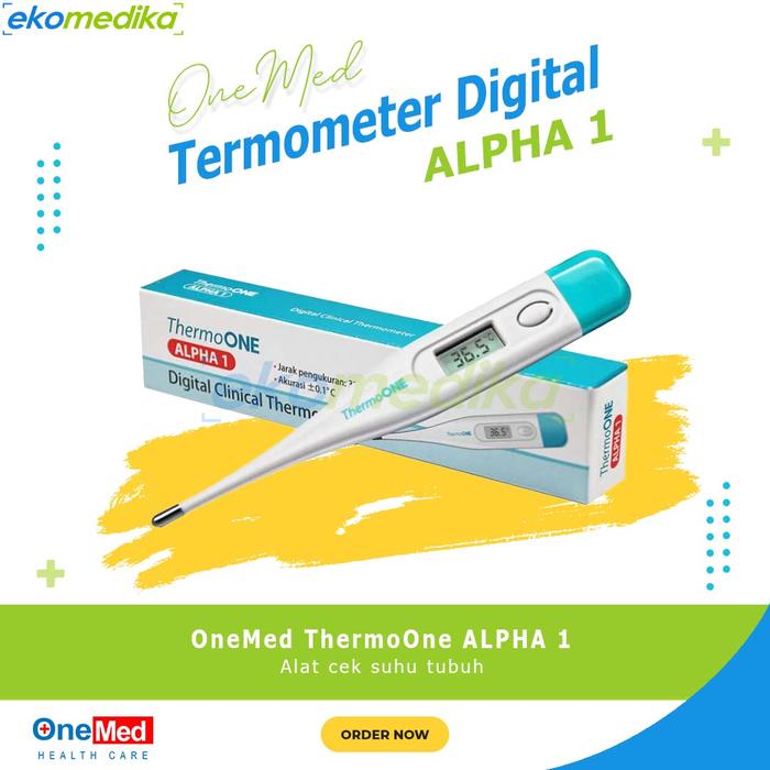 Jual Termometer Digital Kaku / Termometer Onemed Alpha 1 / Thermo Rigid ...