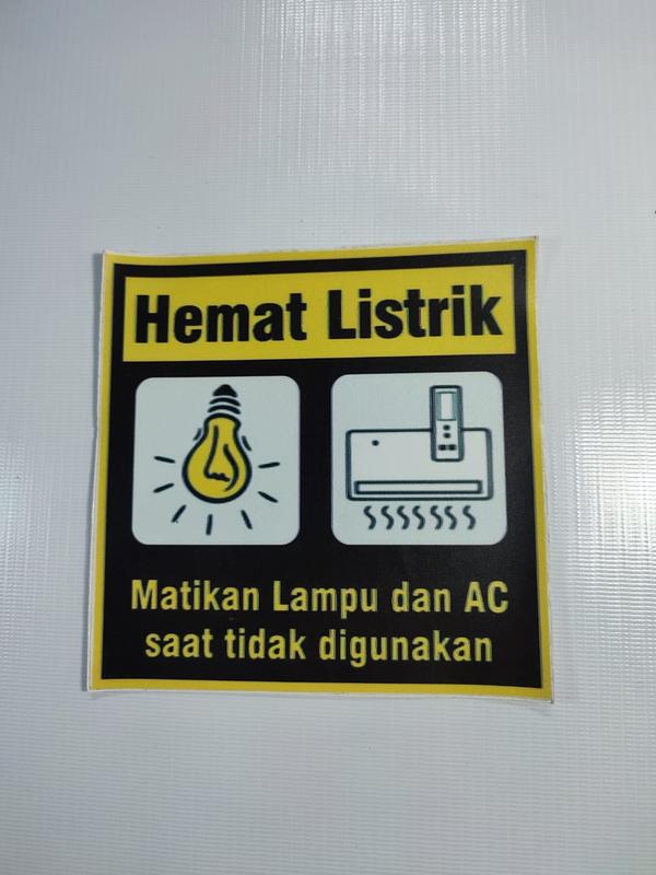 STIKER HEMAT LISTRIK - Shop | Tokopedia