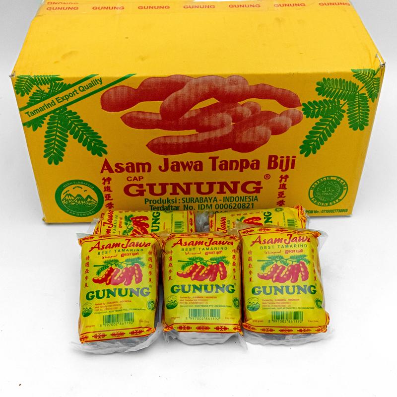 Asam jawa non biji/daging cap gunung size 250 gram - Shop | Tokopedia