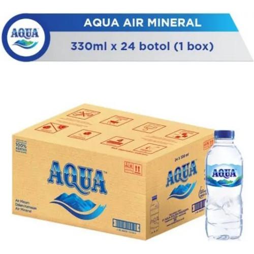 AQUA Botol MINI 330ml 1 Dus isi 24 - Shop | Tokopedia