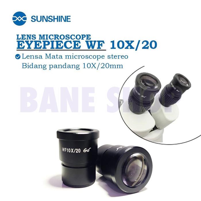 Jual LENSA MATA MIKROSKOP STEREO - LENSA EYEPIECE MICROSCOPE WF 10X/20 ...