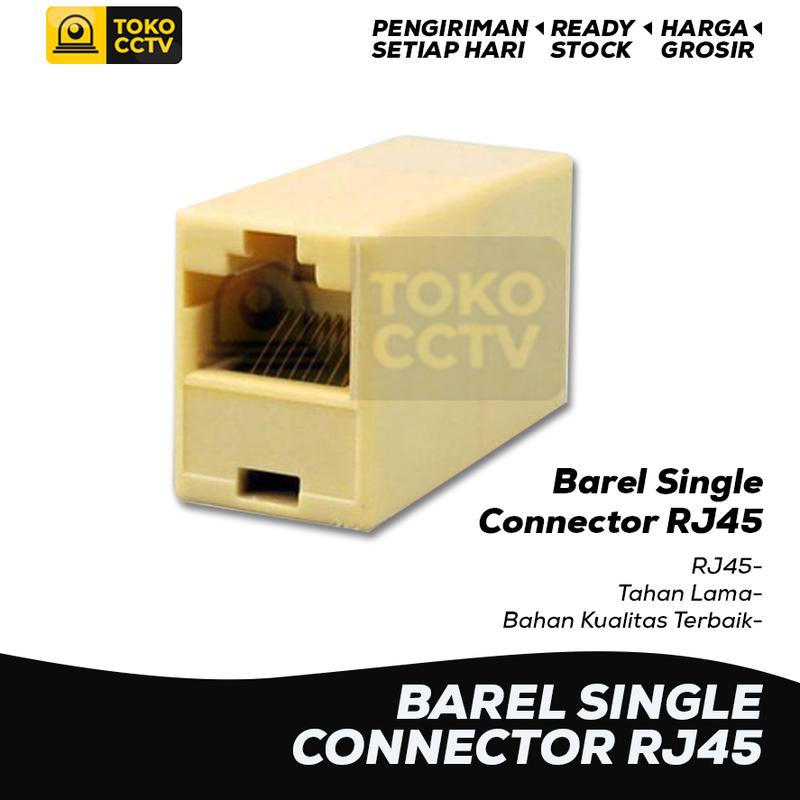 BAREL RJ45 COUPLER FEMALE TO FEMALE 1 LINE Kabel Komputer Router - Shop ...