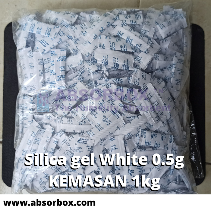 Jual Silica gel White 0,5gram TIDAK UNTUK MAKANAN | HARGA KEMASAN 1kg ...