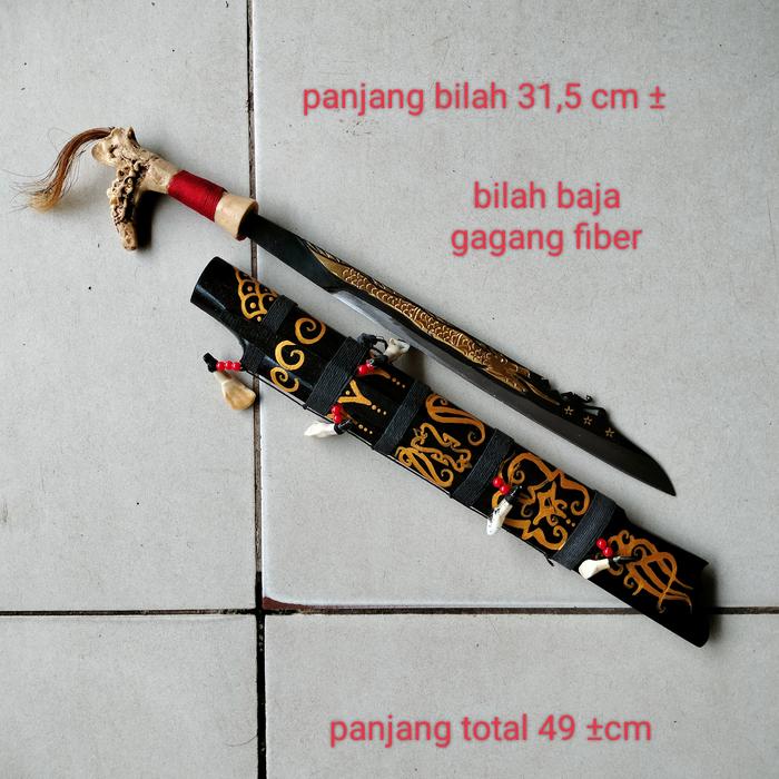Jual mandau khas dayak .motif ukir. mandau mini hiasan dinding festival ...