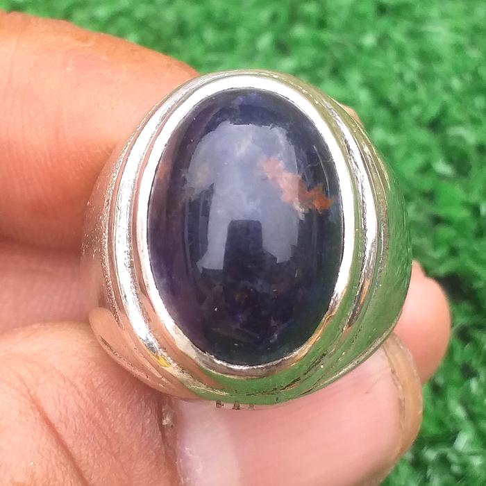 Jual Batu Natural Lapis Lazuli Birunya Tua Solid Sudah Kristal Warna ...