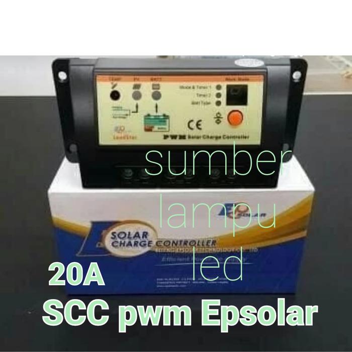Jual controller epsolar 20a 12volt 24v ls2024r / pwm Epsolar scc 20A ...