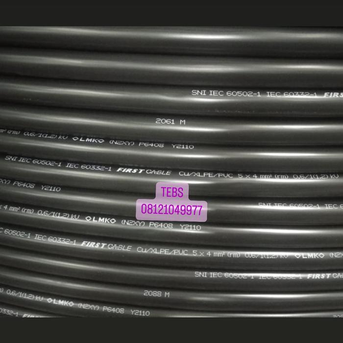 Jual N2XY 5x4mm 5x4 0.6/1kv CU/XLPE/PVC FIRST CABLE - Jakarta Pusat ...