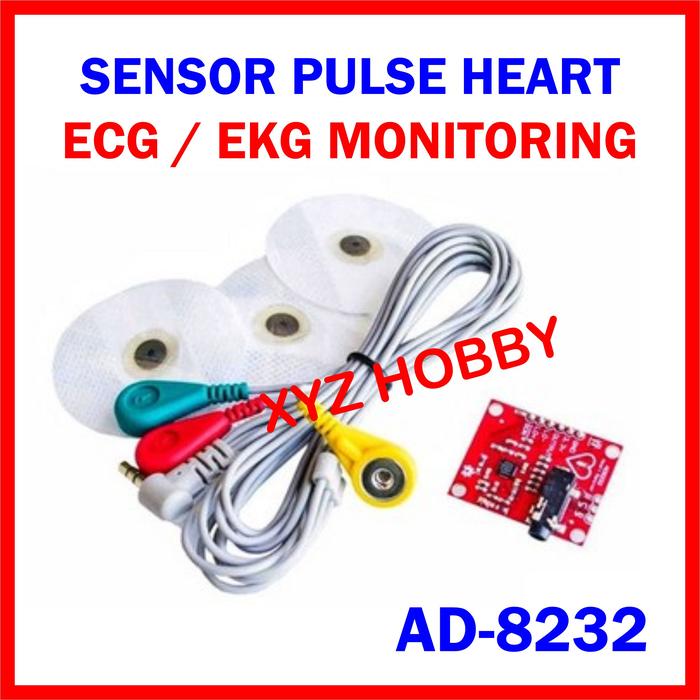 Jual Sensor AD8232 ECG Sensor Pulse Heart EKG Monitoring Jantung AD ...