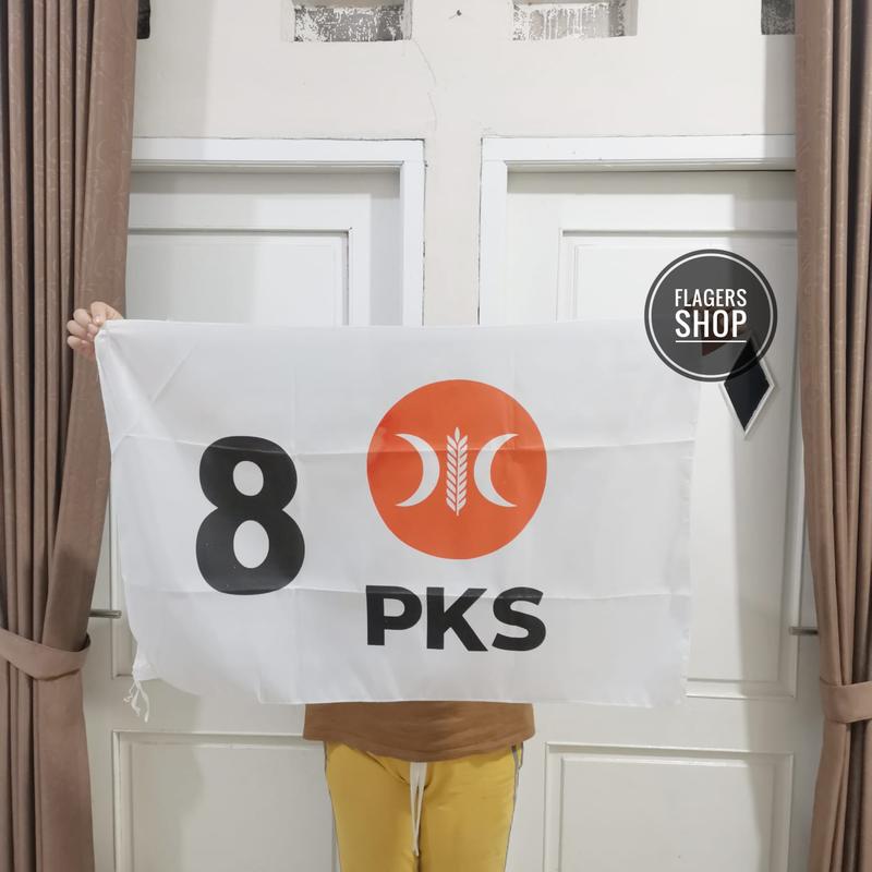 [LOGO BARU] BENDERA PARTAI PKS 60x90 CM - Shop | Tokopedia