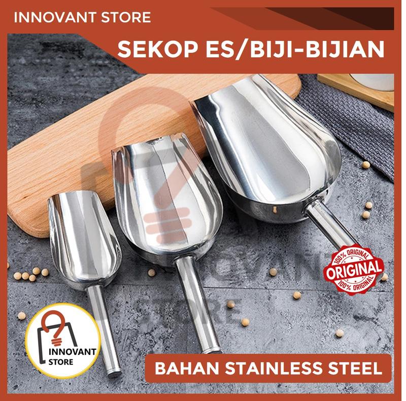 Sekop Es Sendok Skop Es Batu Serokan Tepung Biji Kopi Beras Stainless ...
