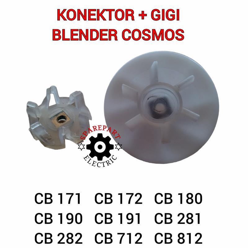 KONEKTOR + GEAR GIGI 1SET BLENDER COSMOS CB 171 172 CB180 190 191 DLL ...