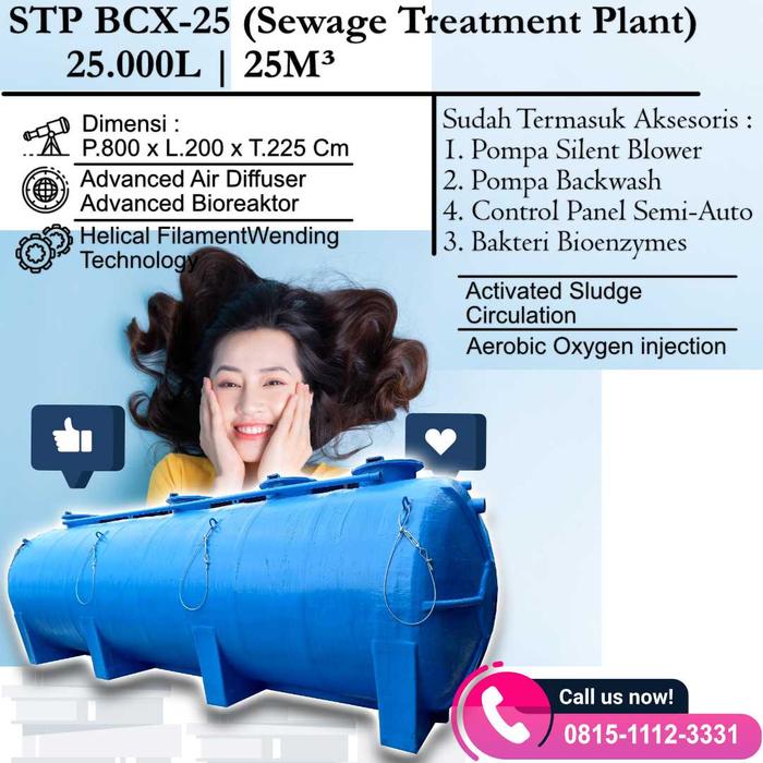 Jual TANGKI STP BIOTANK KAPASITAS 25000 LITER 25M3 / HORIZONTAL ...