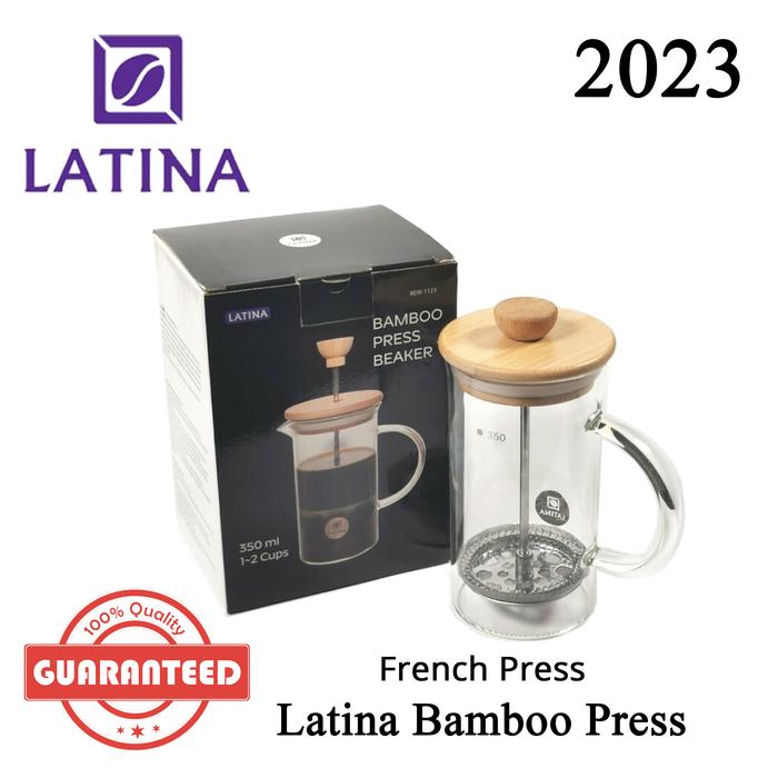 Jual Latina Bamboo Press Beaker French Press Coffee Maker 350 ml 600 ml ...