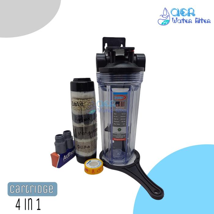 Jual Paket Filter air hemat 4 in 1 - Housing clear - Kota Surabaya ...