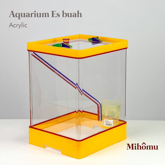 Jual AQUARIUM TEMPAT ES BUAH MINUMAN TEMPAT ES KELAPA SEGI ACRYLIC ...