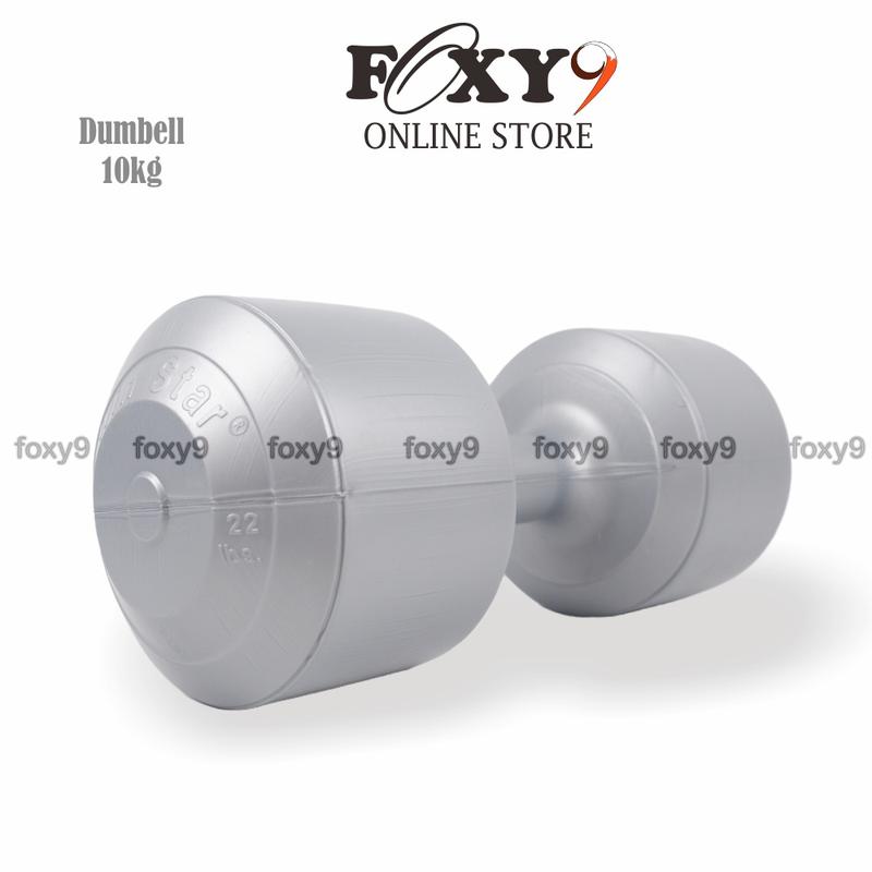 BARBEL DUMBEL PLASTIK 10 KG - Shop | Tokopedia