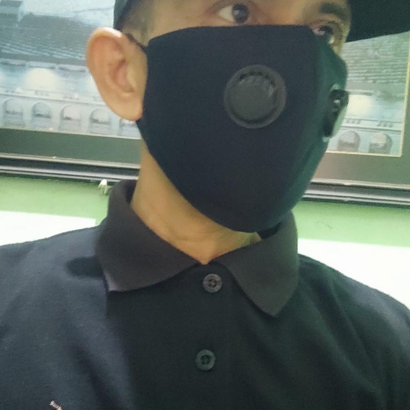 Masker Kain Hitam Premium 3Ply Doble Katup/Ventilator, termurah! - Shop ...