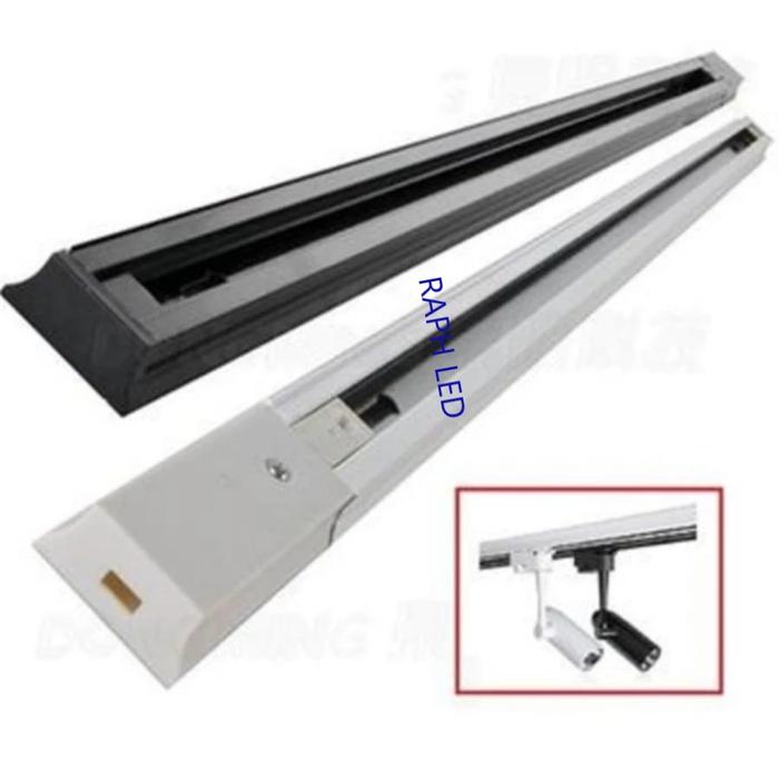 Jual Rel Rell Lampu Sorot Spot Track Light Rell 2m Kap 2 m Meter ...