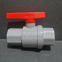 Jual Ball Valve 1/2" PVC / Stop Kran 1/2" PVC - King Da Jeng / KDJ ...