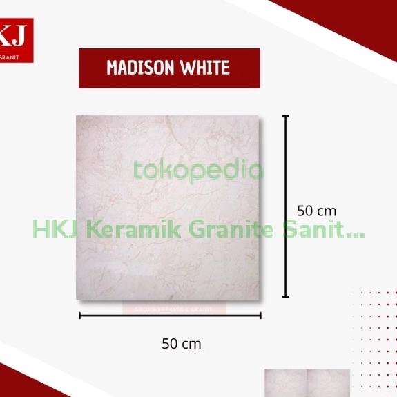 Jual Keramik Lantai Uno Madison White 50x50 Kualitas 1 Grade A - Kab ...