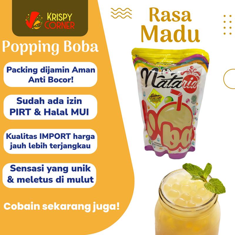 Popping Boba Honey Topping Minuman Kekinian poping Boba Rasa - Shop ...