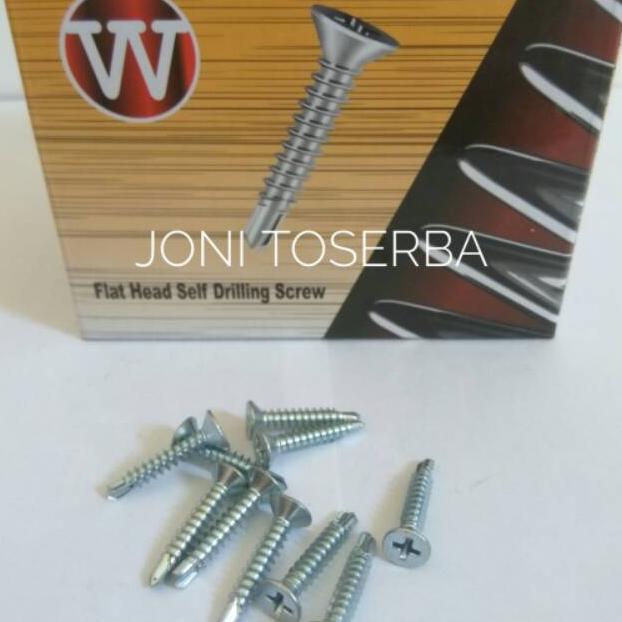 Jual Sekrup Drilling JF Self Drilling Screw SDS 8 x 19mm, 8x25, 8x32 ...