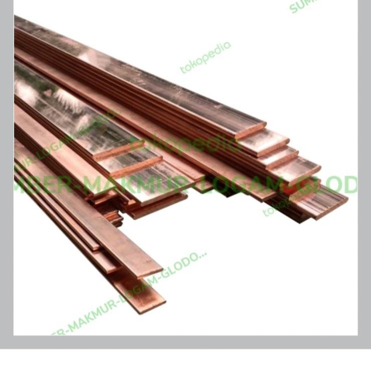 Busbar Tembaga 3mm x 15mm x 1mtr - plat strip busbar tembaga murni ...