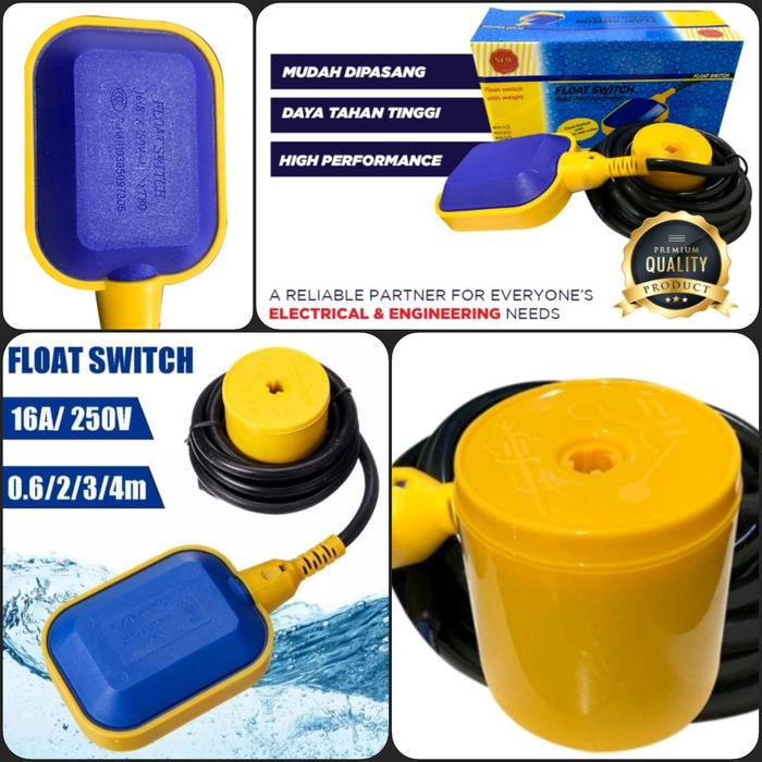 Jual Kabel 5M 2M Otomatis Pompa Celup Float Switch Pelampung Air Tandon ...