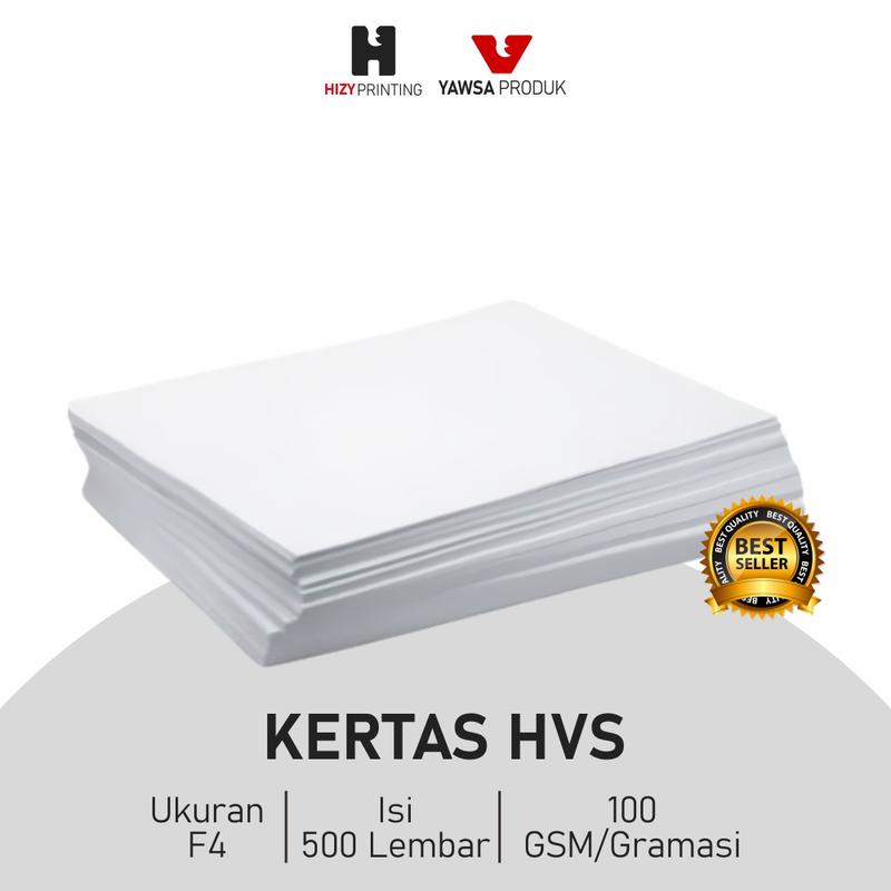Kertas HVS Ukuran F4 100 GSM/Gram - Isi 500 Lembar (1 Rim)*Best - Shop ...