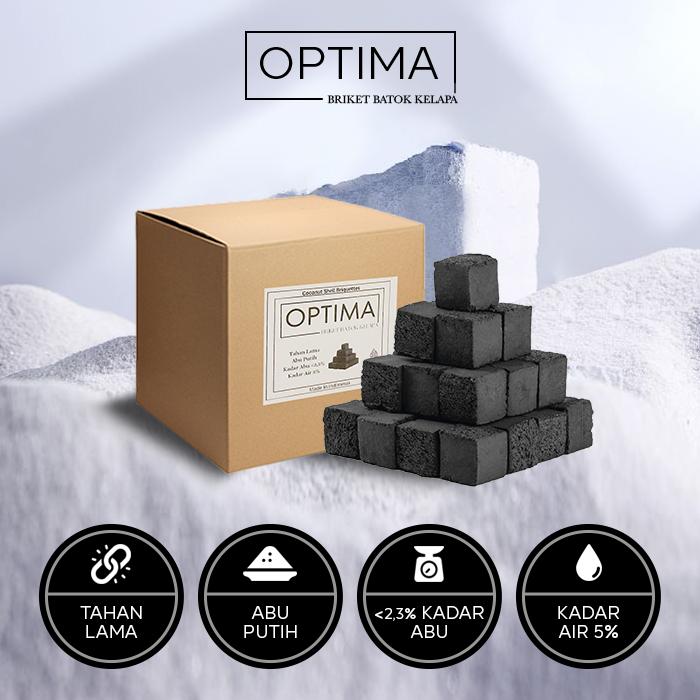 Optima Briket Arang Batok Kelapa 1 Kg Export Quality - Shop | Tokopedia