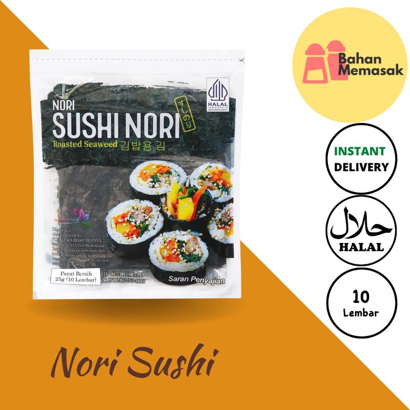 Nori Sushi Nori Seaweed Roasted Halal isi 10 lembar - Shop | Tokopedia