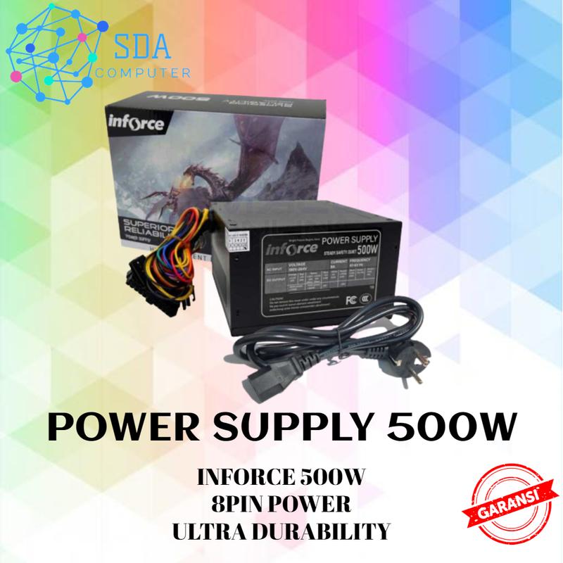 PSU POWER SUPPLY INFORCE 500W-8 PIN POWER - Shop | Tokopedia
