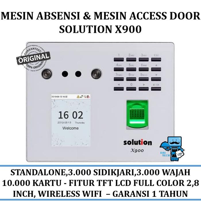 Jual MESIN ABSENSI & MESIN ACCESS DOOR SOLUTION X900 - GARANSI RESMI ...