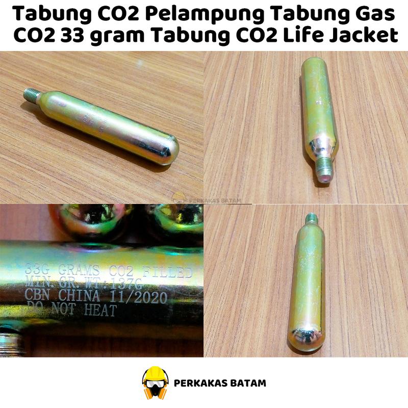 Tabung CO2 Pelampung Tabung Gas CO2 33 gram Tabung CO2 Life Jacket ...