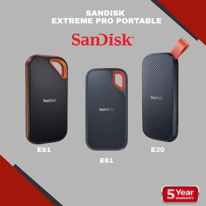Jual NEW SanDisk Extreme SSD Portable V2 2TB 1TB 500GB SSD External ...
