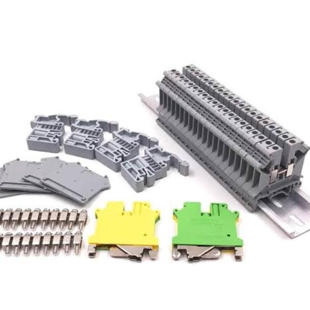 Jual Terminal Block size kabel 2,5mm TUK3N 4mm TUK5N 6mm TUK6N 10mm ...