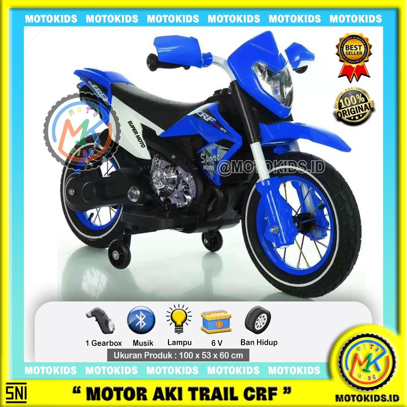 Motor Aki Anak Trail Ban Karet MOTOKIDS FB 6186 Mini Trail Elektrik ...