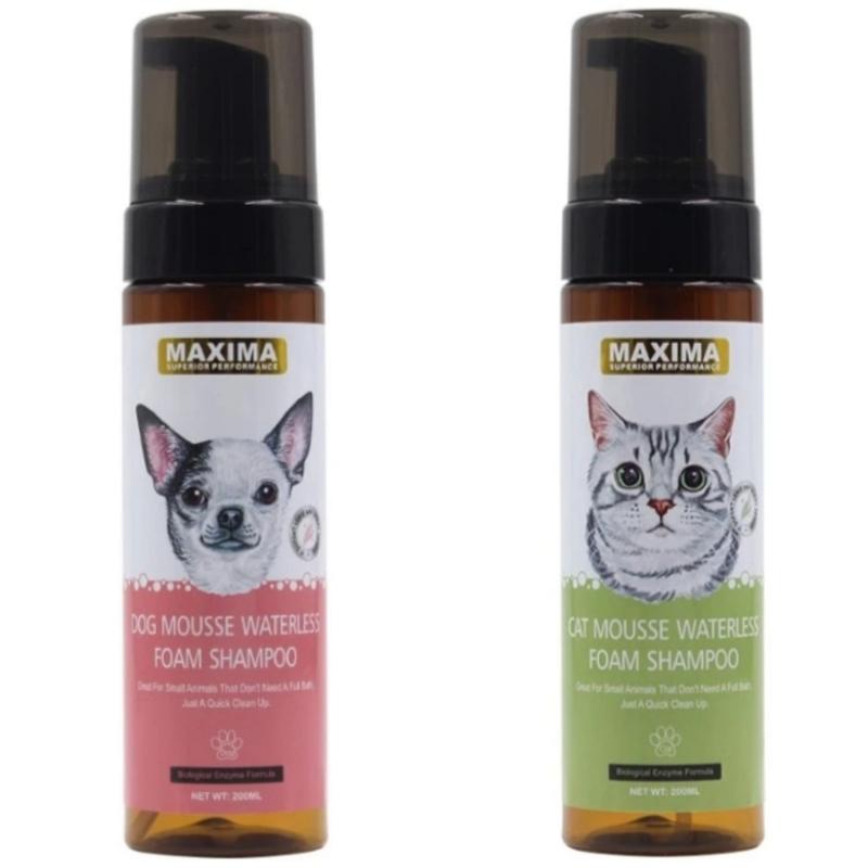 Maxima Mousse Waterless Foam Dog Cat Shampoo Dry Bath Mandi Kering ...