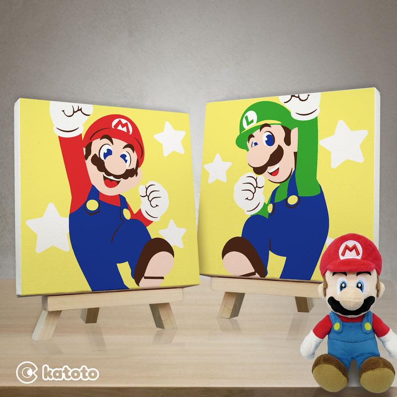 PAINT BY NUMBERS SUPER MARIO BROS LUIGI PAINTING KIT BY NUMBER - Shop ...