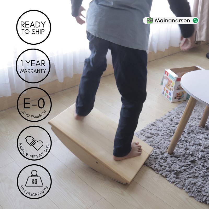 MINI BALANCE BOARD PAPAN KESEIMBANGAN ANAK MONTESSORI - Shop | Tokopedia