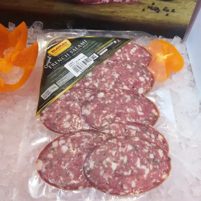 Mamas French Salami Ham 100gram / Pork Ham Salami - Shop | Tokopedia