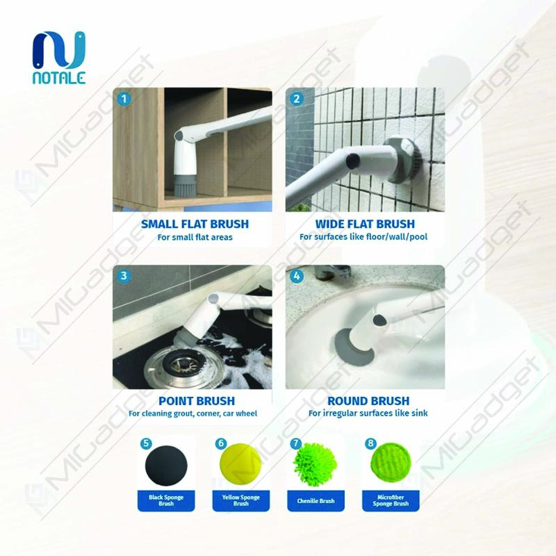 Notale Spin Scrubber Cordless Sikat WC Toilet Elektrik - Shop | Tokopedia