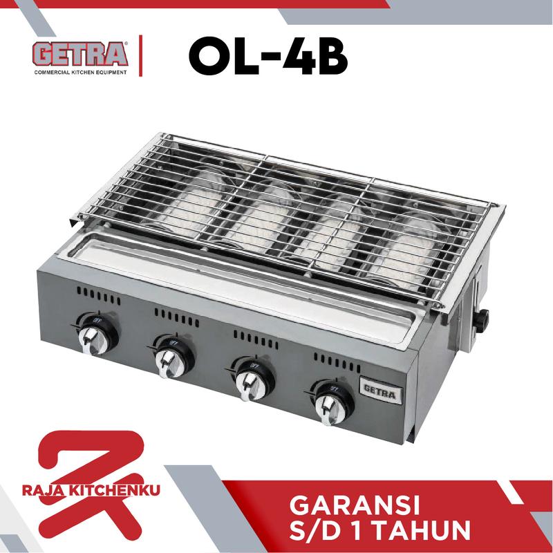 GETRA Kompor Griddle OL-4B OL4B OL 4B 4 Burner - Shop | Tokopedia