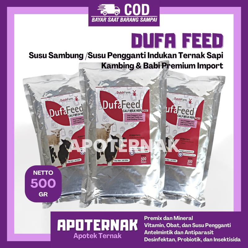 DUFA FEED 500 gram | Susu Anak Sapi Pedet Anak Kambing Cempe - Shop | Tokopedia