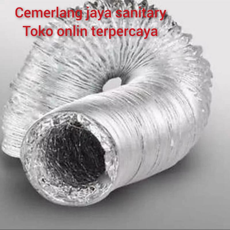 Pipa Exhaust Aluminium 10 Meter 6" Slang Flexibel cerobong Asap - Shop ...