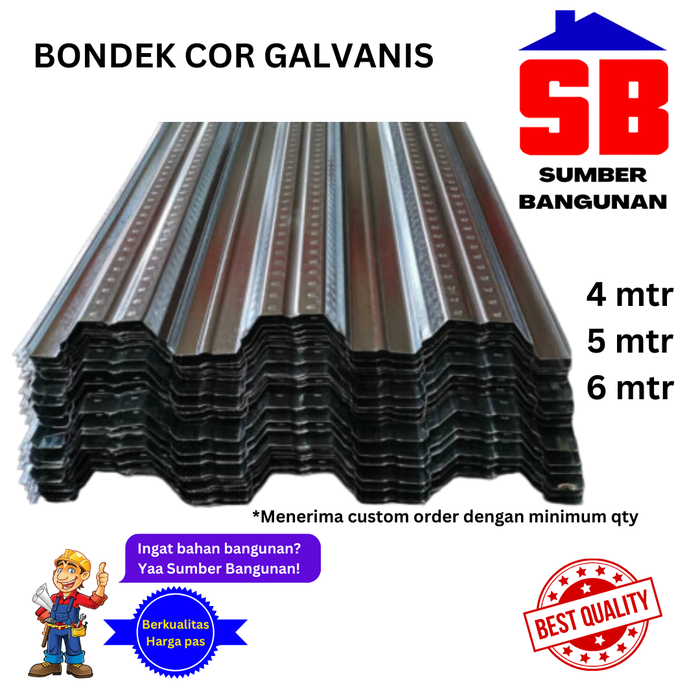 Jual BONDEX COR BONDEK 0,6 FULL 0.6 BONDECK GALV ALAS 4 5 6 METER ...