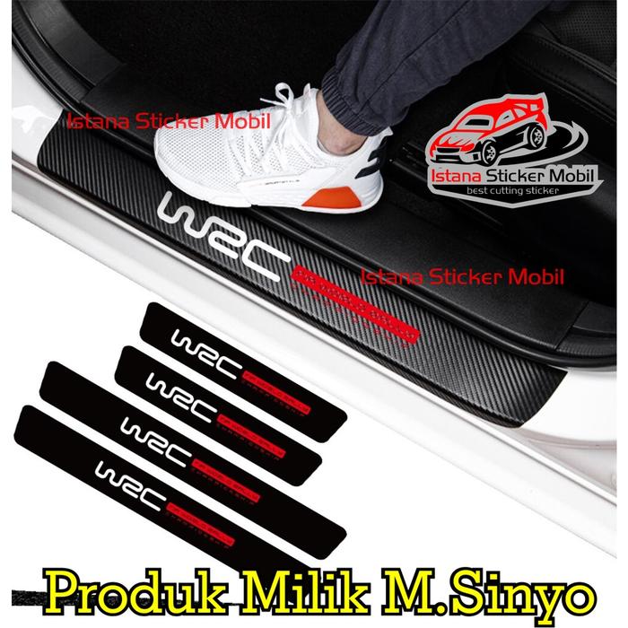 Jual stiker sticker wrc karbon 3d pelindung pijakan pintu mobil sill ...